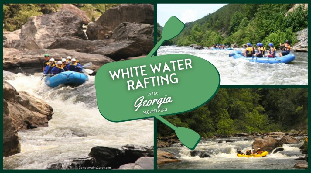Scenic white water rafting in the North Georgia mountains