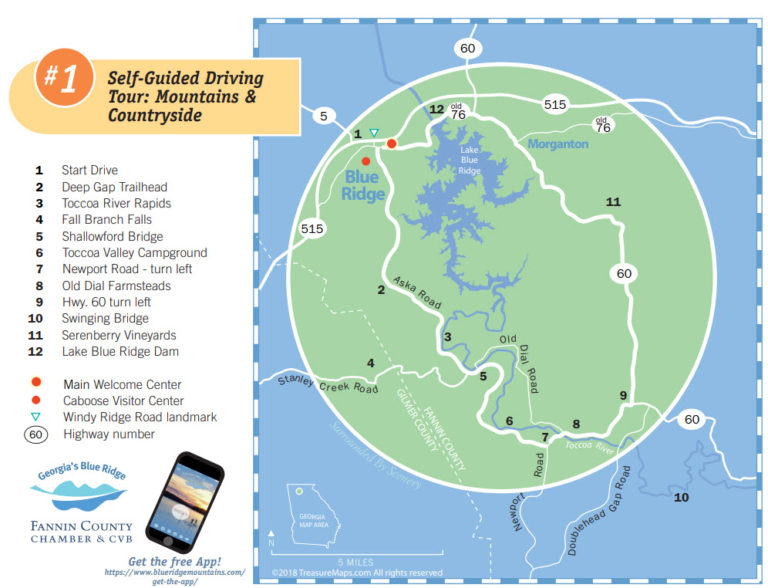 Map-Ga-Scenic-Drive-Blue-Ridge-Mtn-Country | Ga Mountains Guide