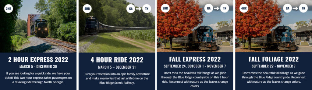 Blue Ridge Scenic Railway Georgia | Ga Mountains Guide