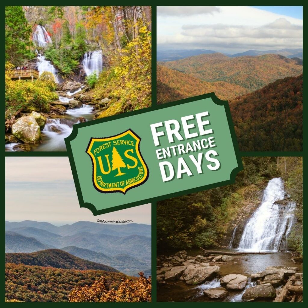 🌲🌲FREE Entrance Days at US National Forests in North GA🌲