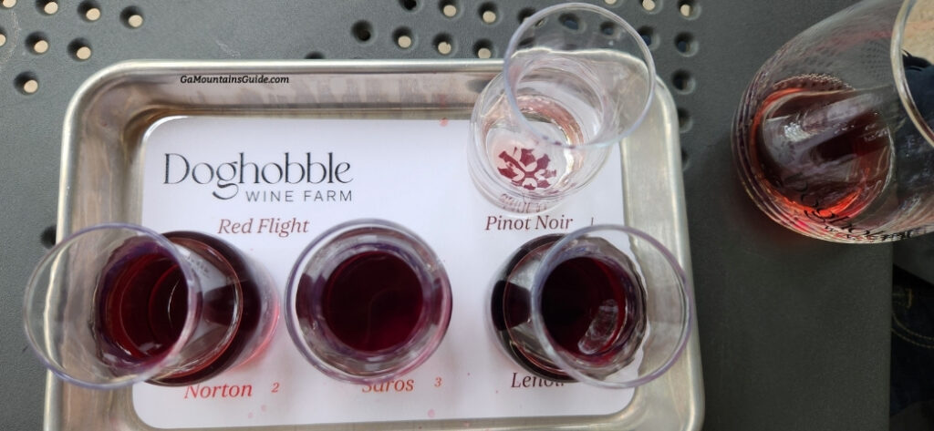 Doghobble Wine Farm now pouring in the Dahlonega Plateau AVA