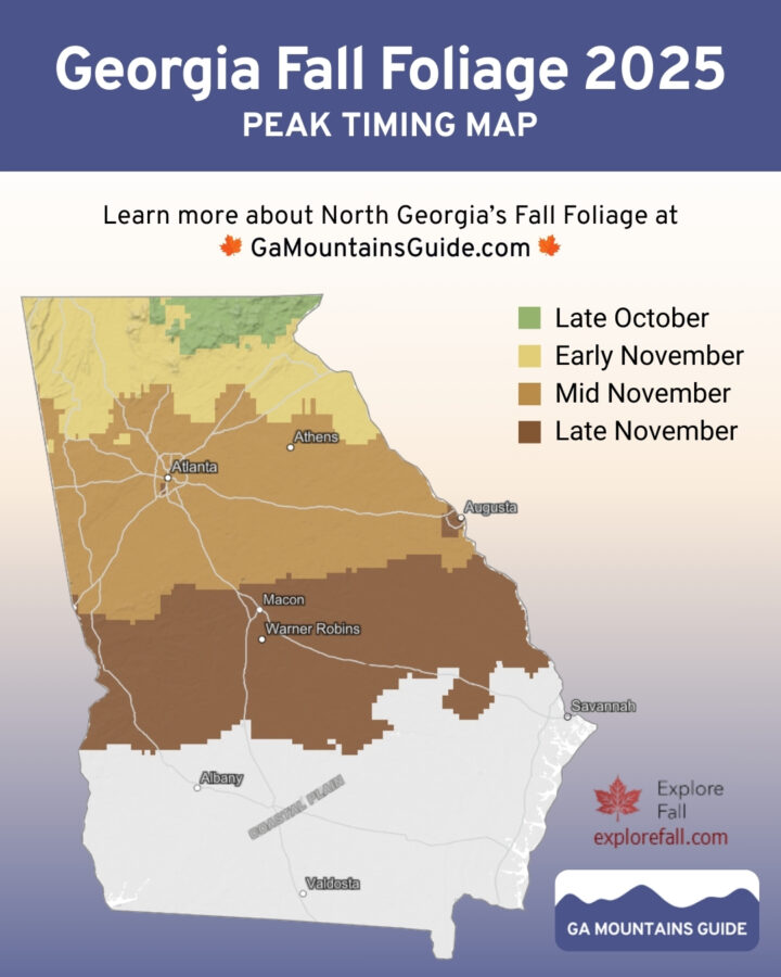 🍂 Scenic Fall Foliage in North Georgia (Map, Drives, Dates)